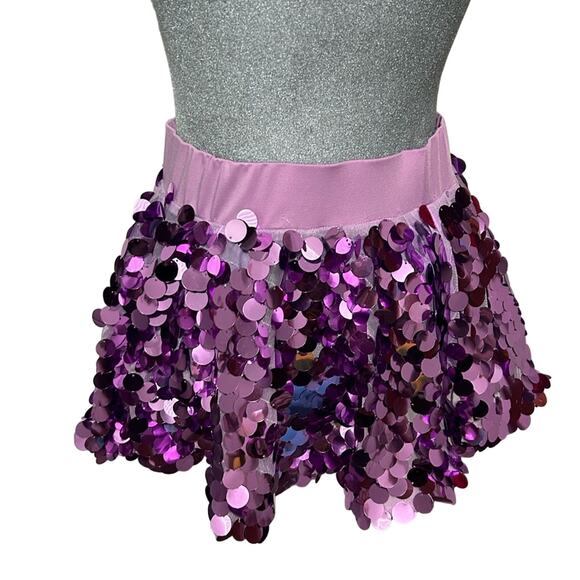 iHeartRaves | Skirts | Iheartravesrave Skirt Purple Fish Scale Sequin ...